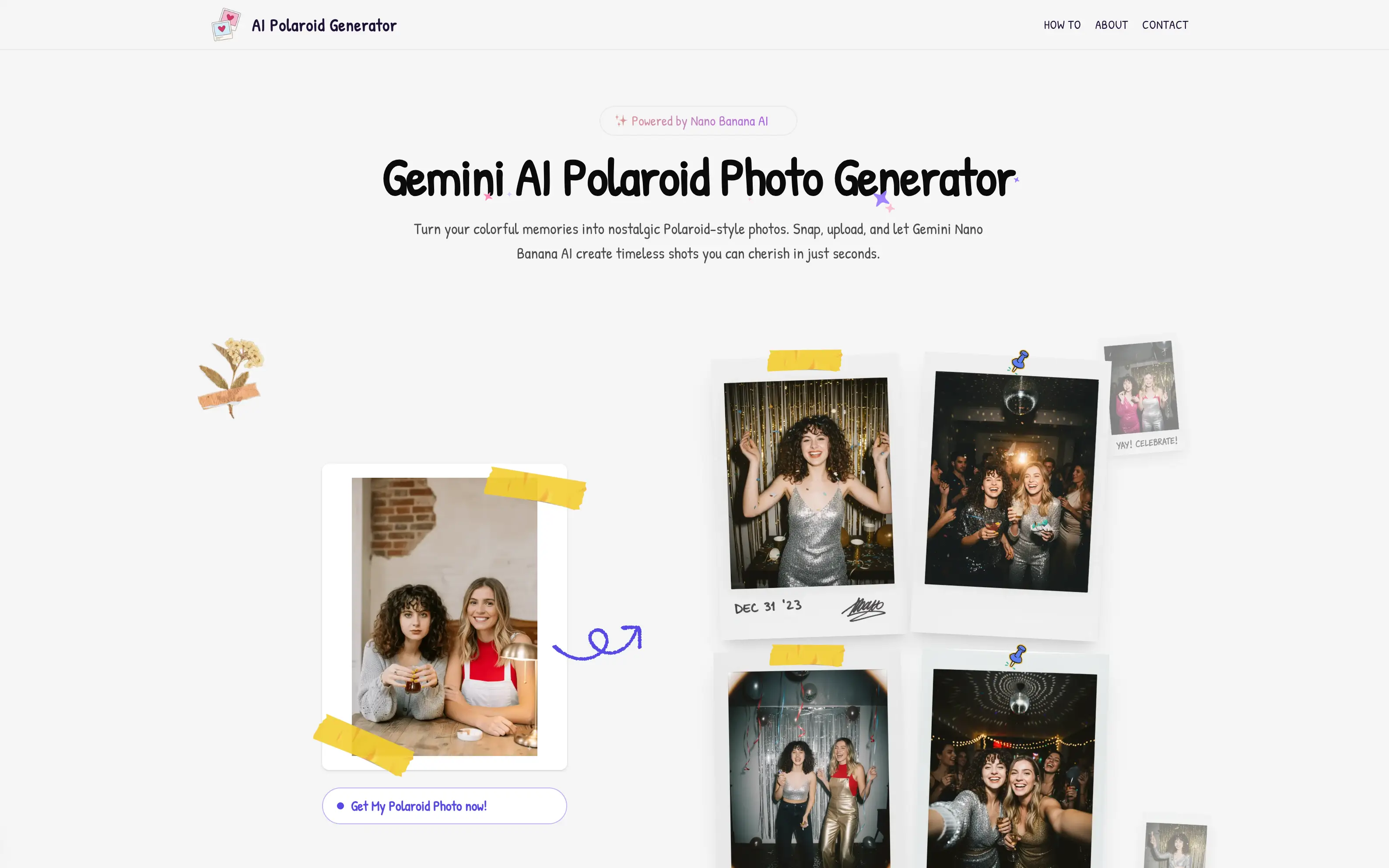 Gemini AI Polaroid Photo Generator – AI Polaroid Online